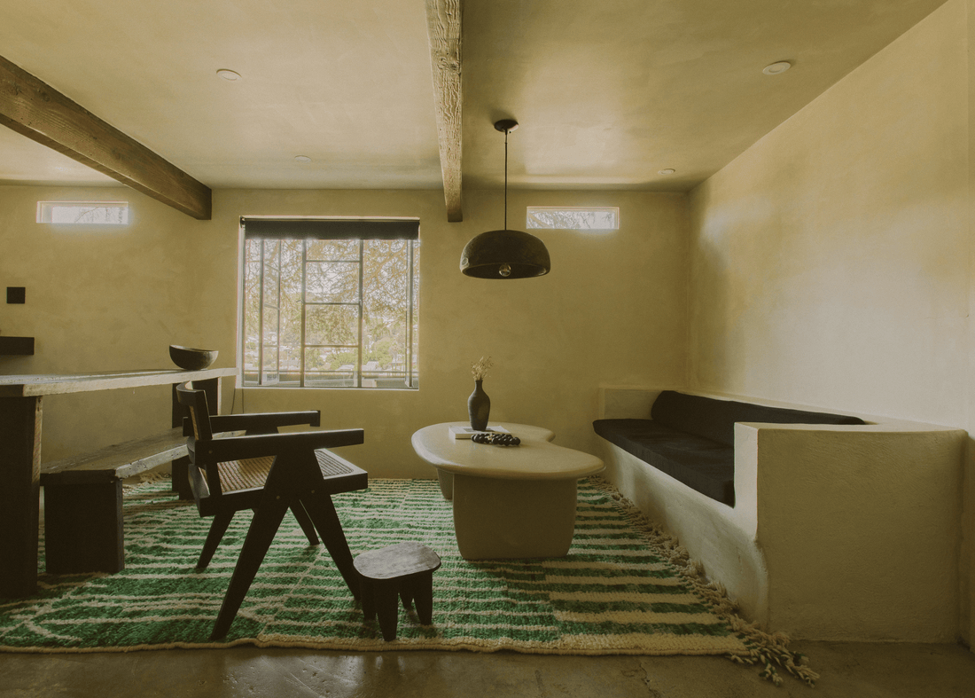 Green Zebra Handwoven Wool Rug | Timeless Beni Ourain Style | Versatile ...